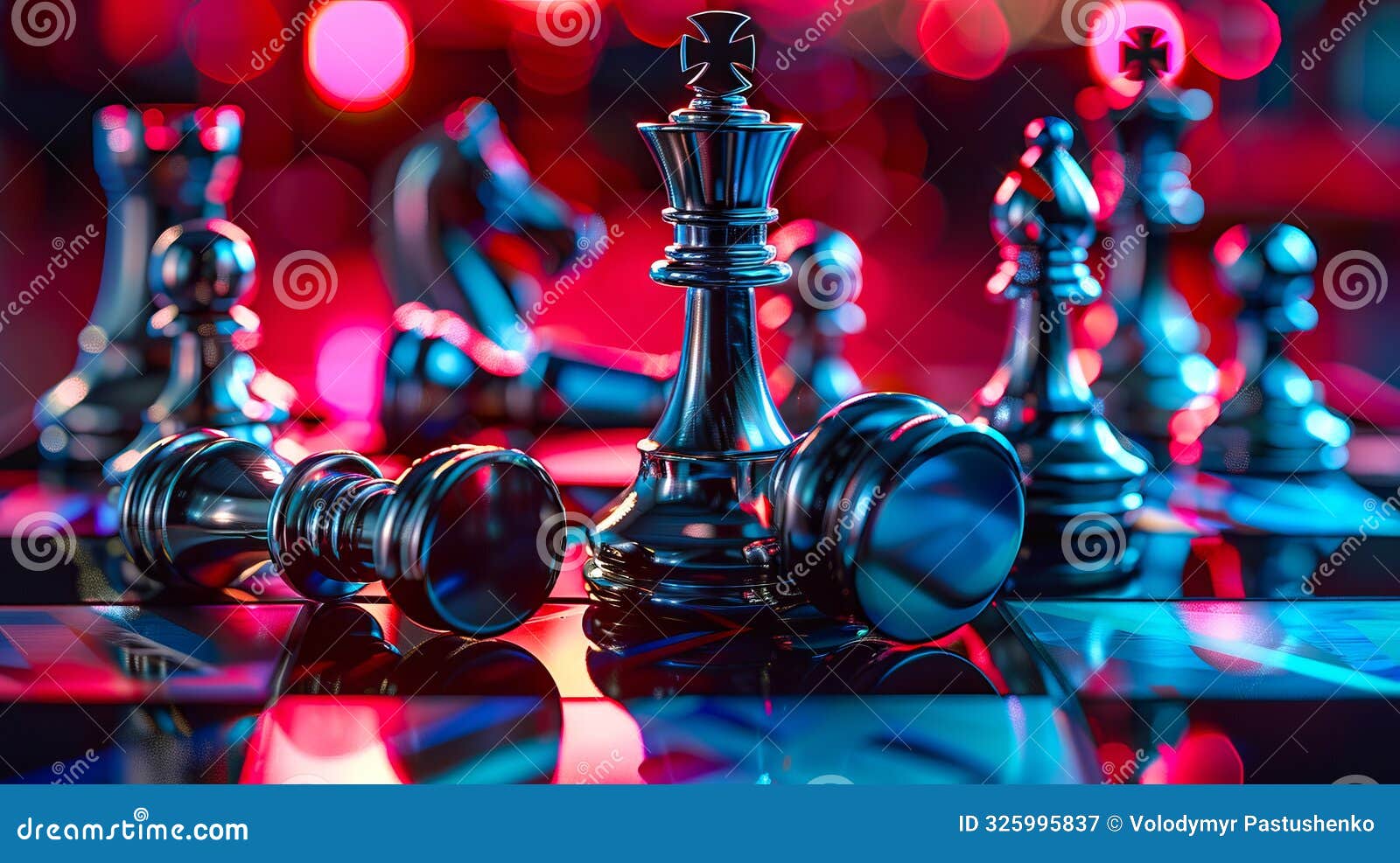 Chess Pieces on a Chest Board Stock Image - Image of chess, chest ...