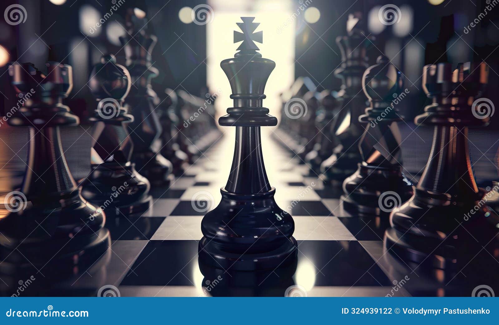 Chess Pieces on a Chest Board Stock Photo - Image of chess, chessboard ...