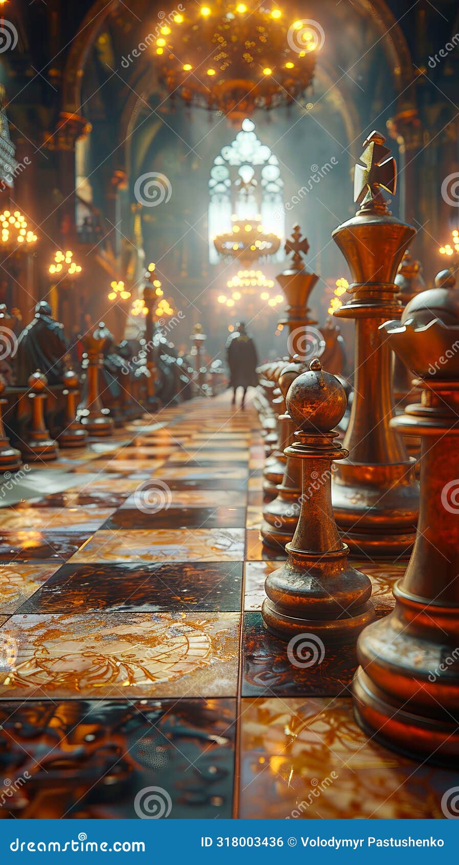 Chess Pieces on a Chest Board Stock Photo - Image of chest, chessboard ...
