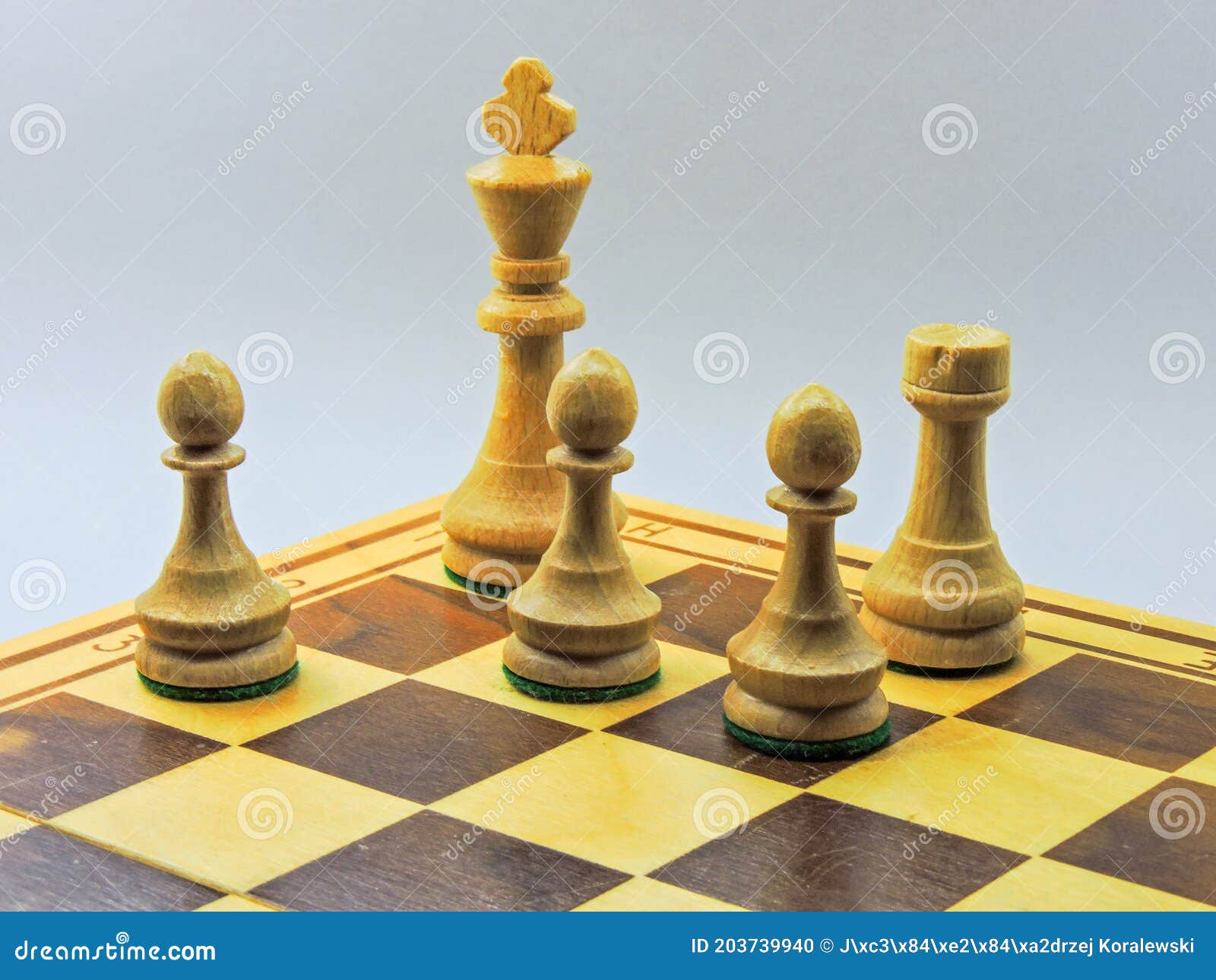 Chess Pieces. Difficult Situation Stock Photo - Image of king ...
