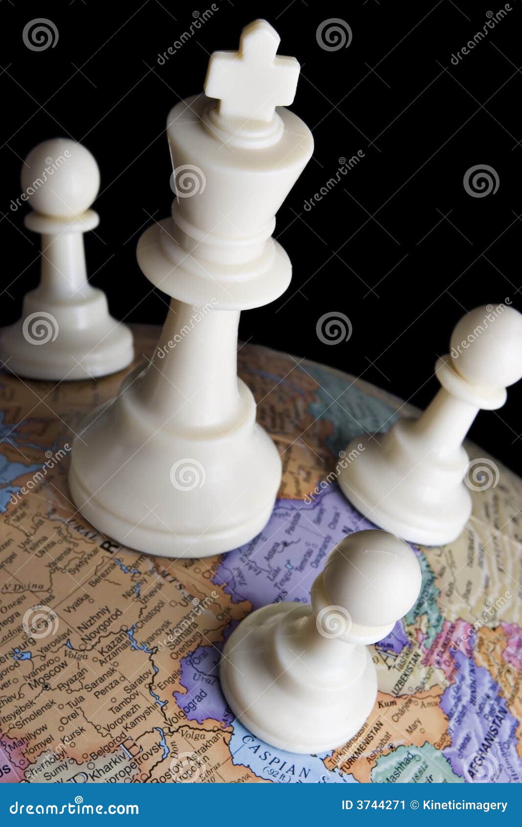 Chess Pieces on an Earth Globe Stock Image - Image of deliberate, globe ...
