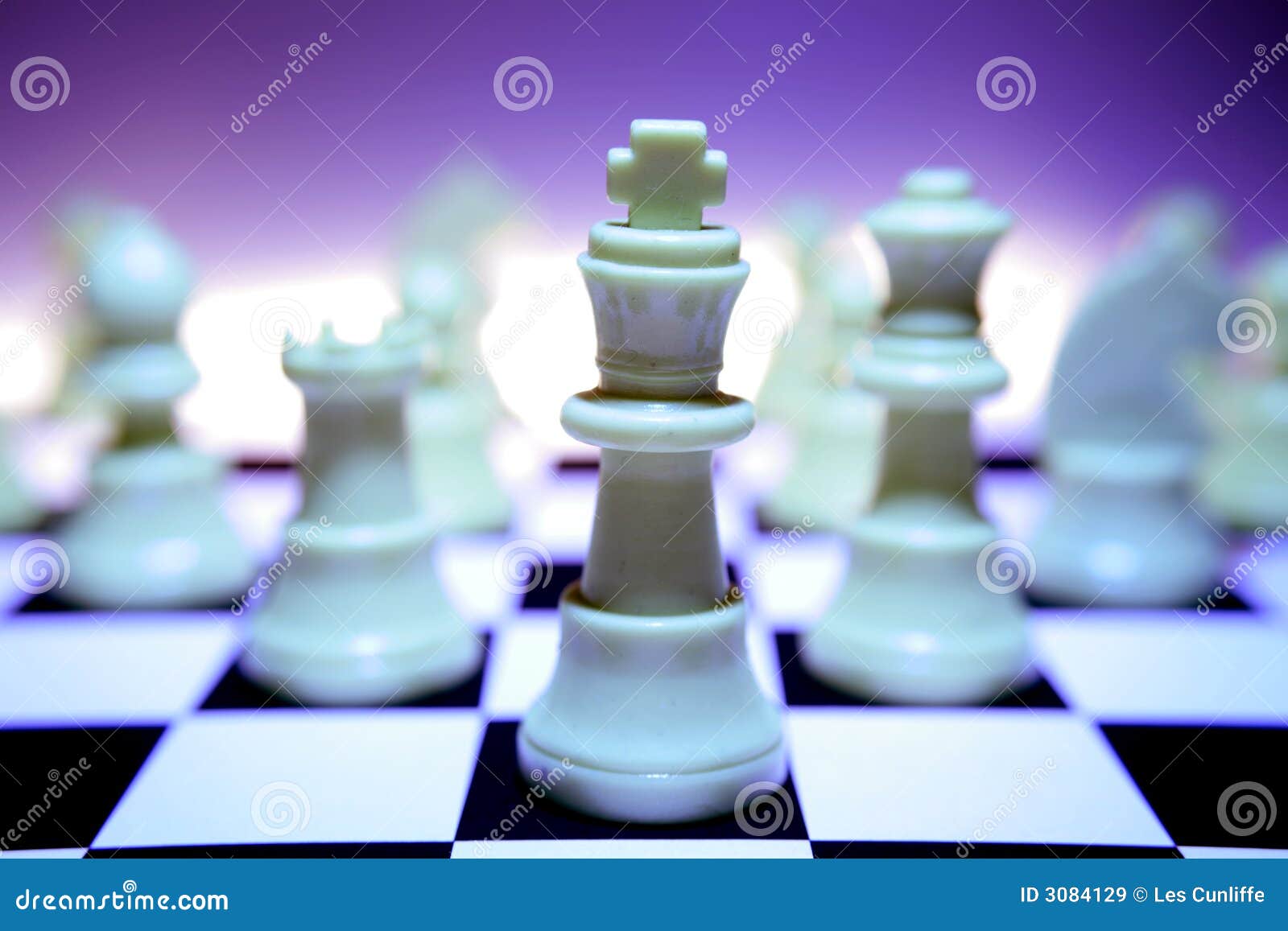 Chess Pieces/Focus on King stock image. Image of chess - 3084129