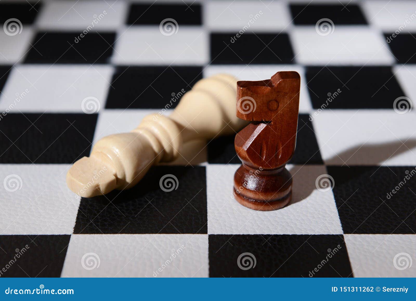 Chess pieces on game board stock photo. Image of chesspiece - 151311262