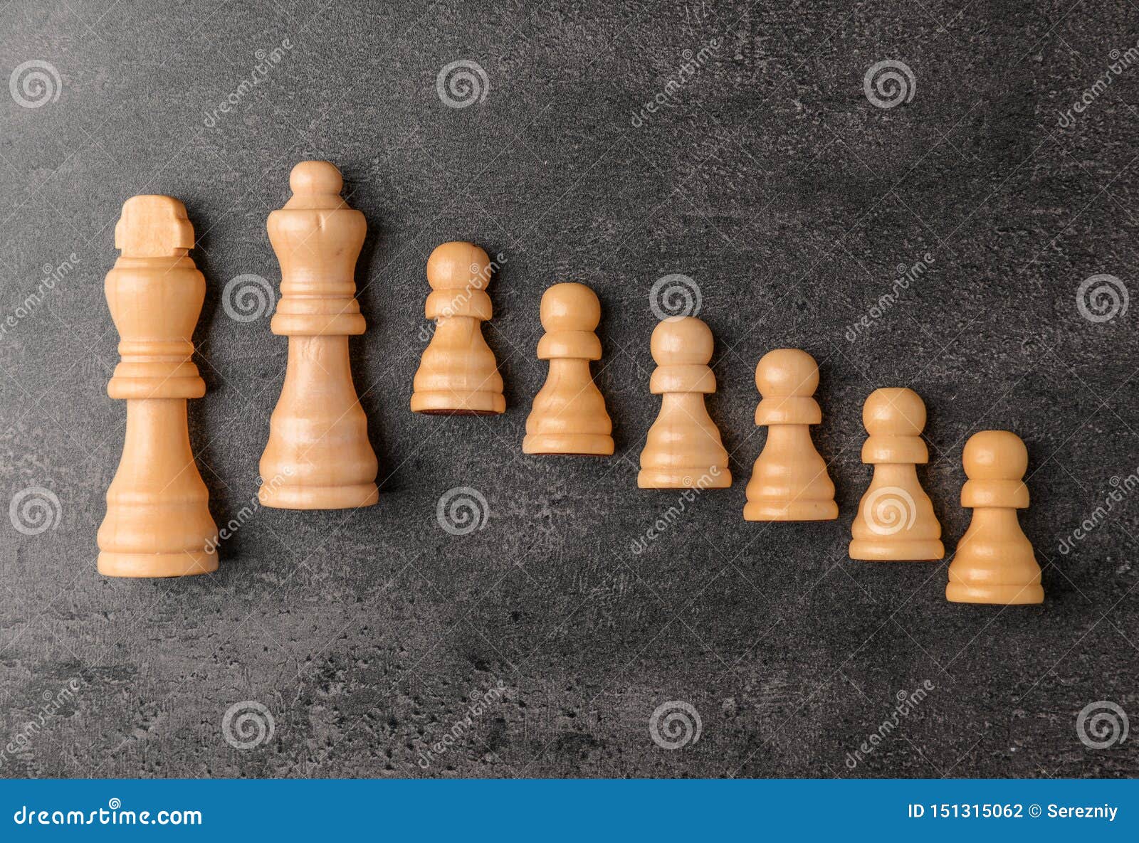 Chess Pieces on Grey Background Stock Photo - Image of game, hierarchy ...
