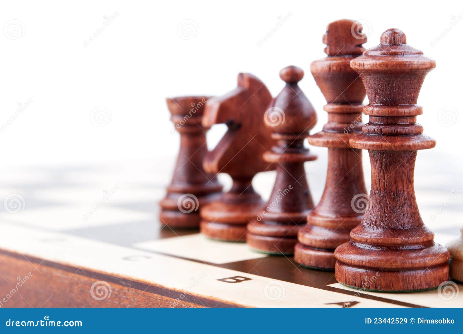 Chess pieces isolated stock image. Image of chessman - 23442529