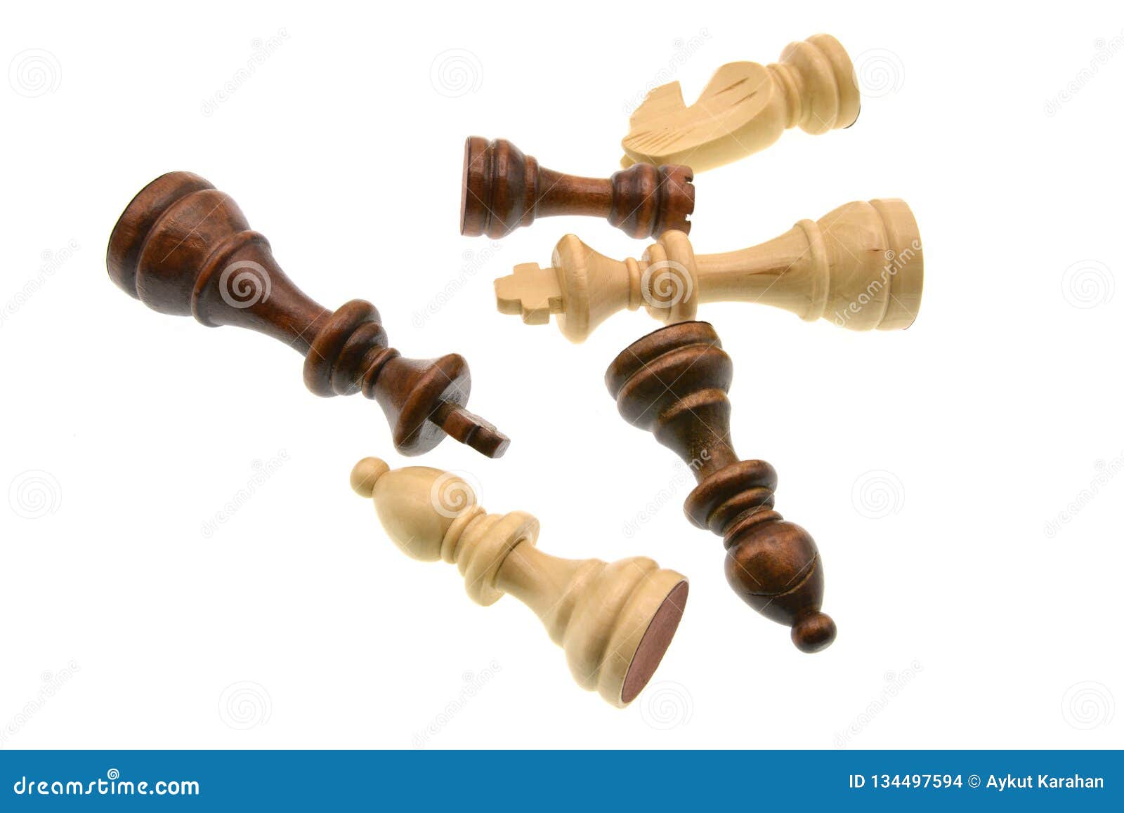 Chess Pieces Isolated on White Background Stock Photo - Image of pieces ...