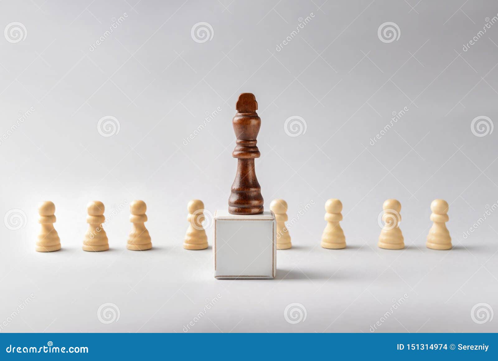 Chess Pieces on Light Background Stock Photo - Image of piece, brown ...