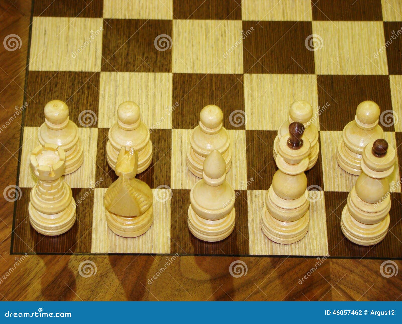 Chess pieces lined up stock photo. Image of queen, grinding - 46057462