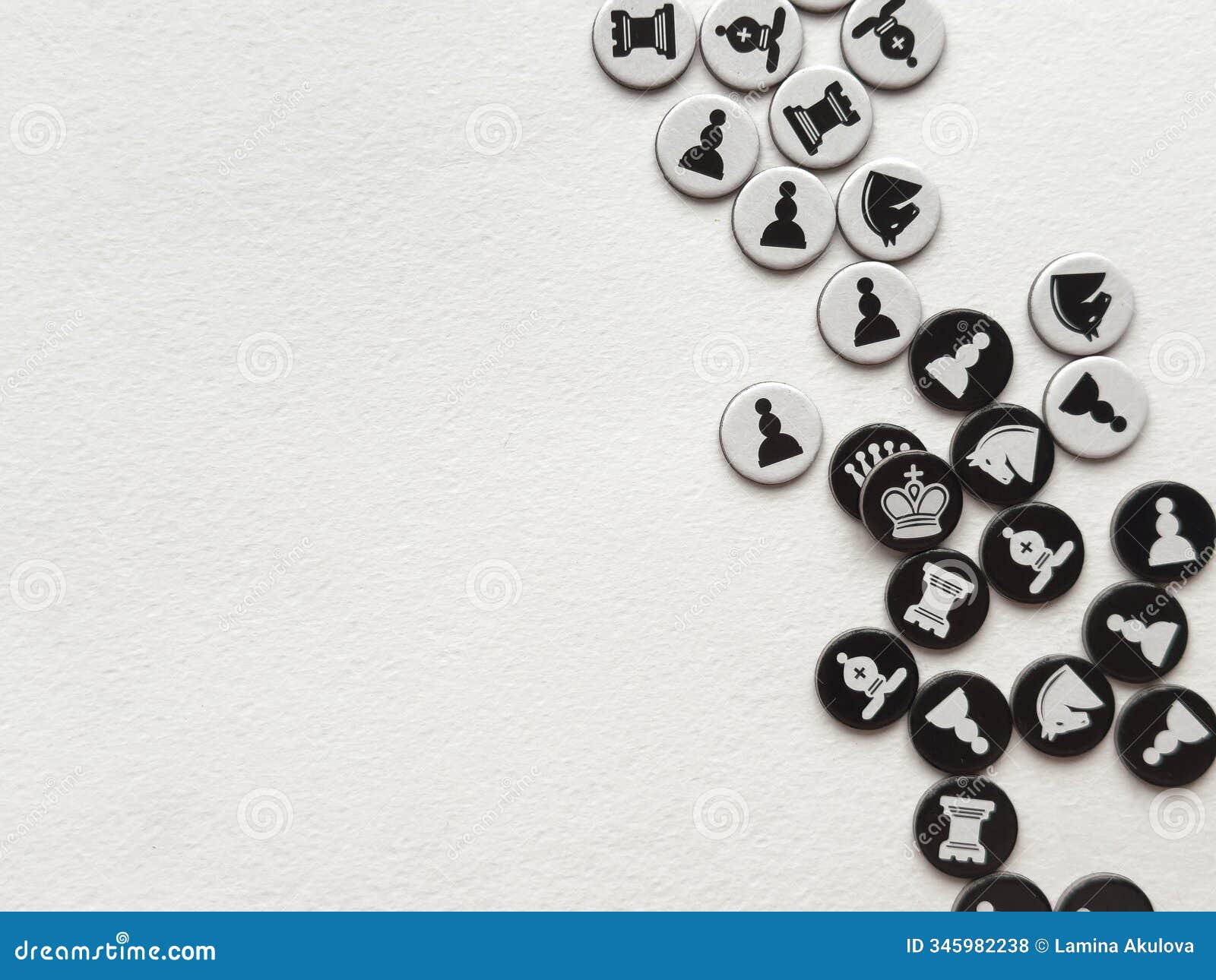 Chess Pieces on Minimalist Background. Strategy and Game Concepts Stock ...