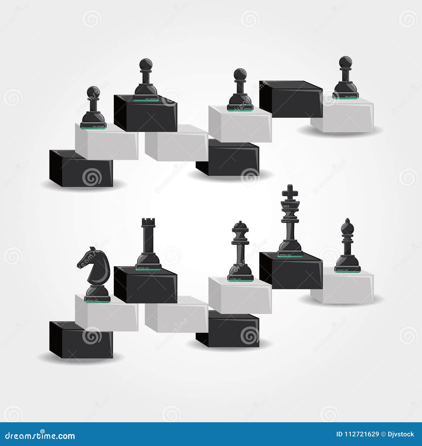 Chess game design stock vector. Illustration of hobby - 112721629