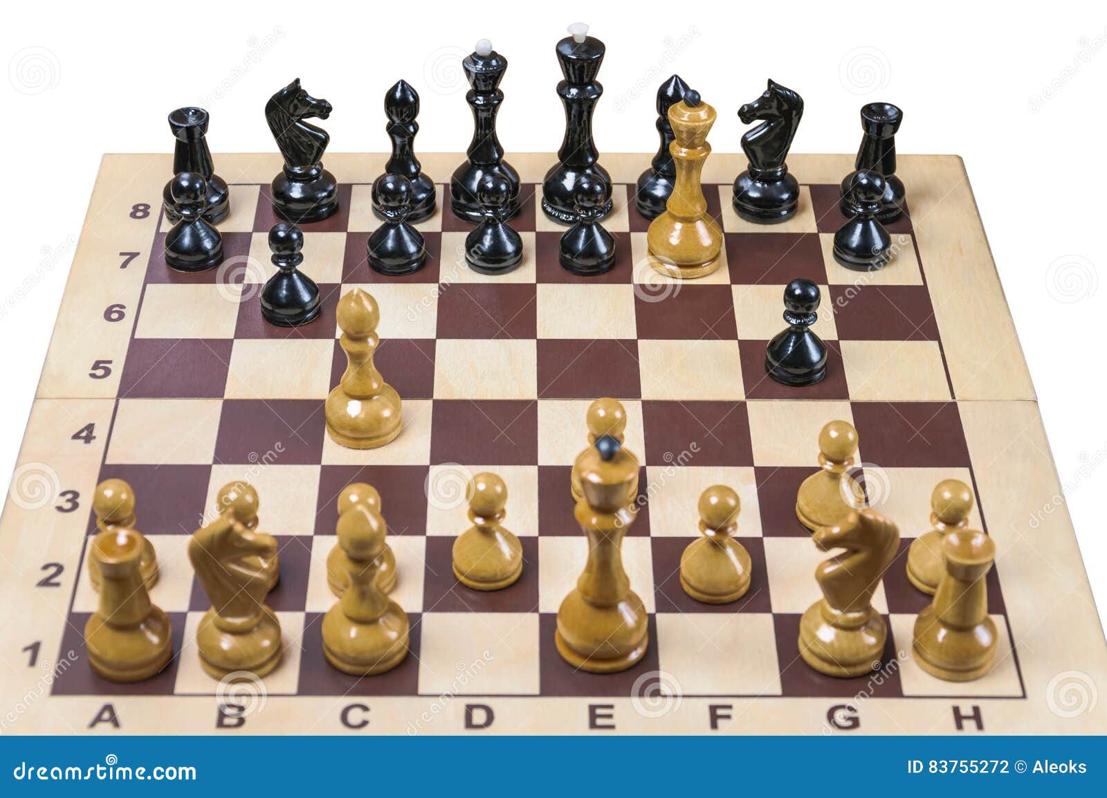 The Chess Pieces are Placed on the Chessboard Stock Photo - Image of ...