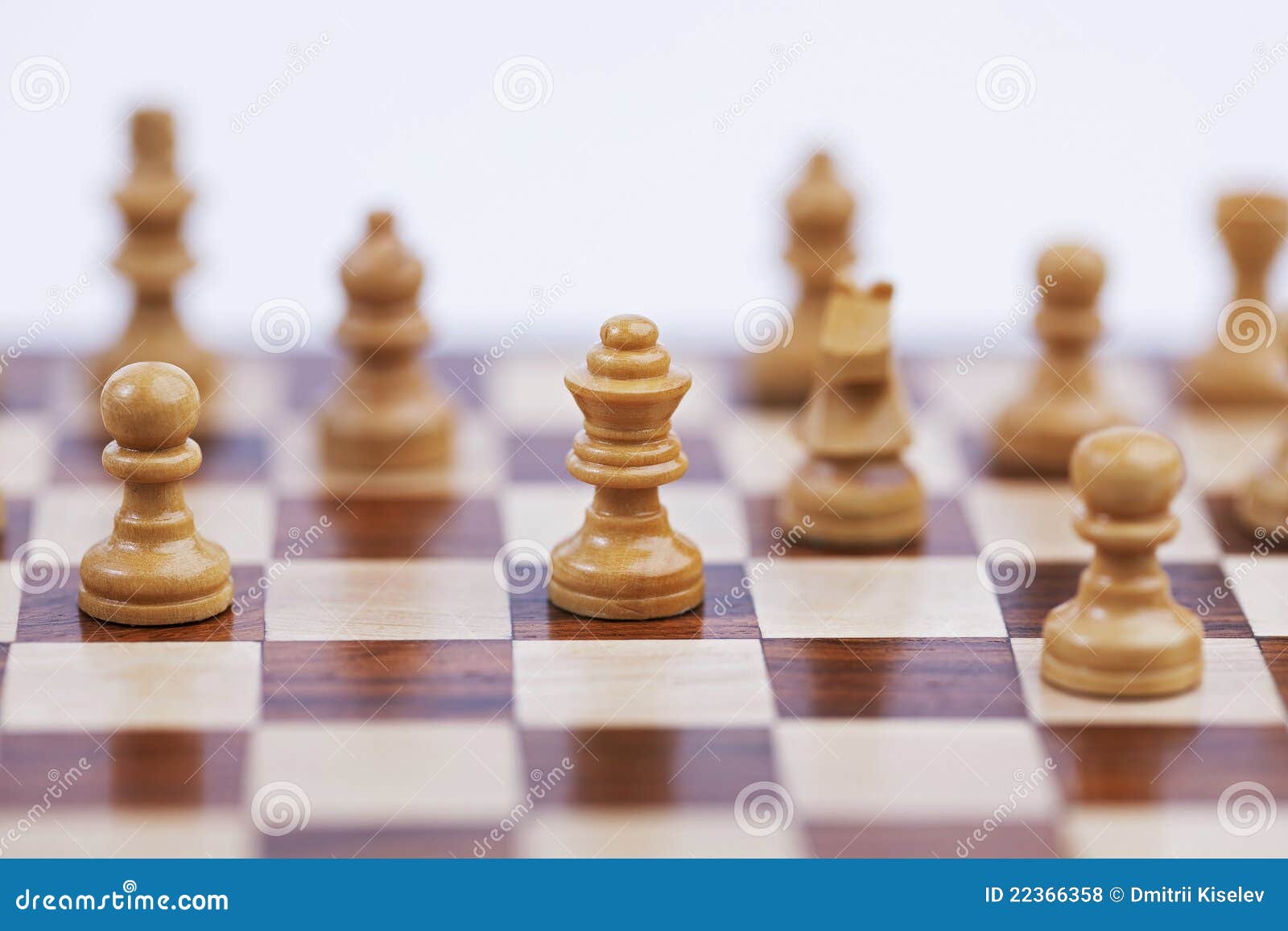 Chess Pieces, Placed in Position Stock Photo - Image of knight ...