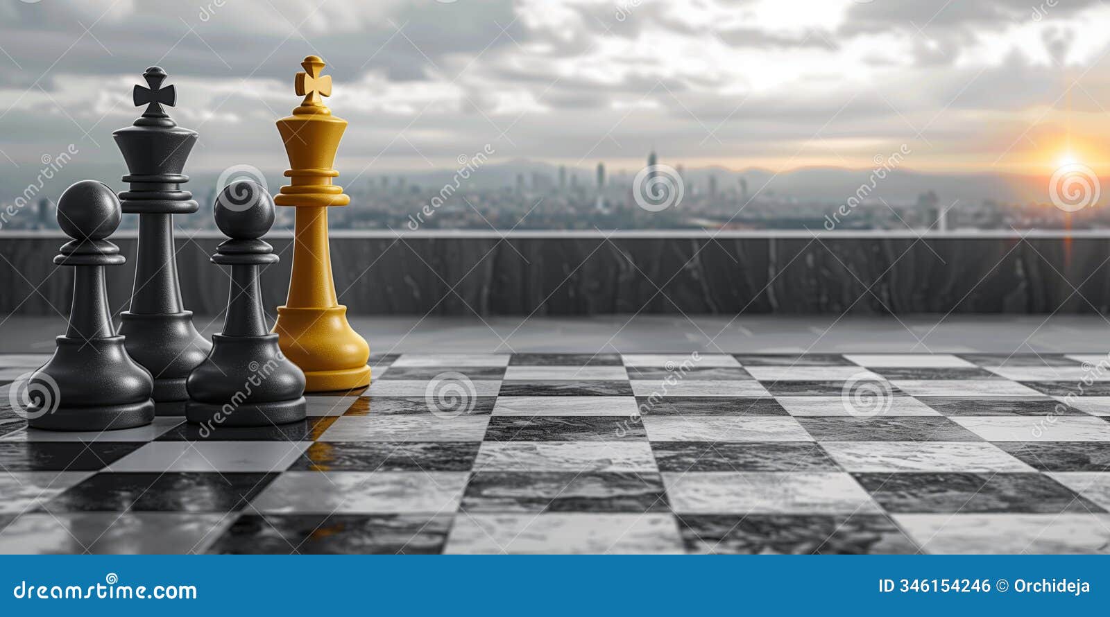 Chess Pieces Set Up on a Chess Board Stock Photo - Image of game, chess ...