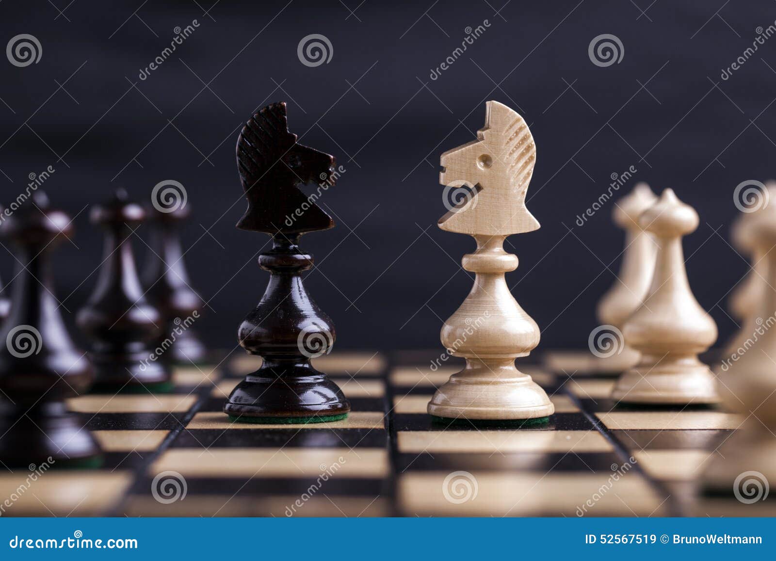 Chess Pieces Showing Competition Stock Image - Image of strategy, king ...
