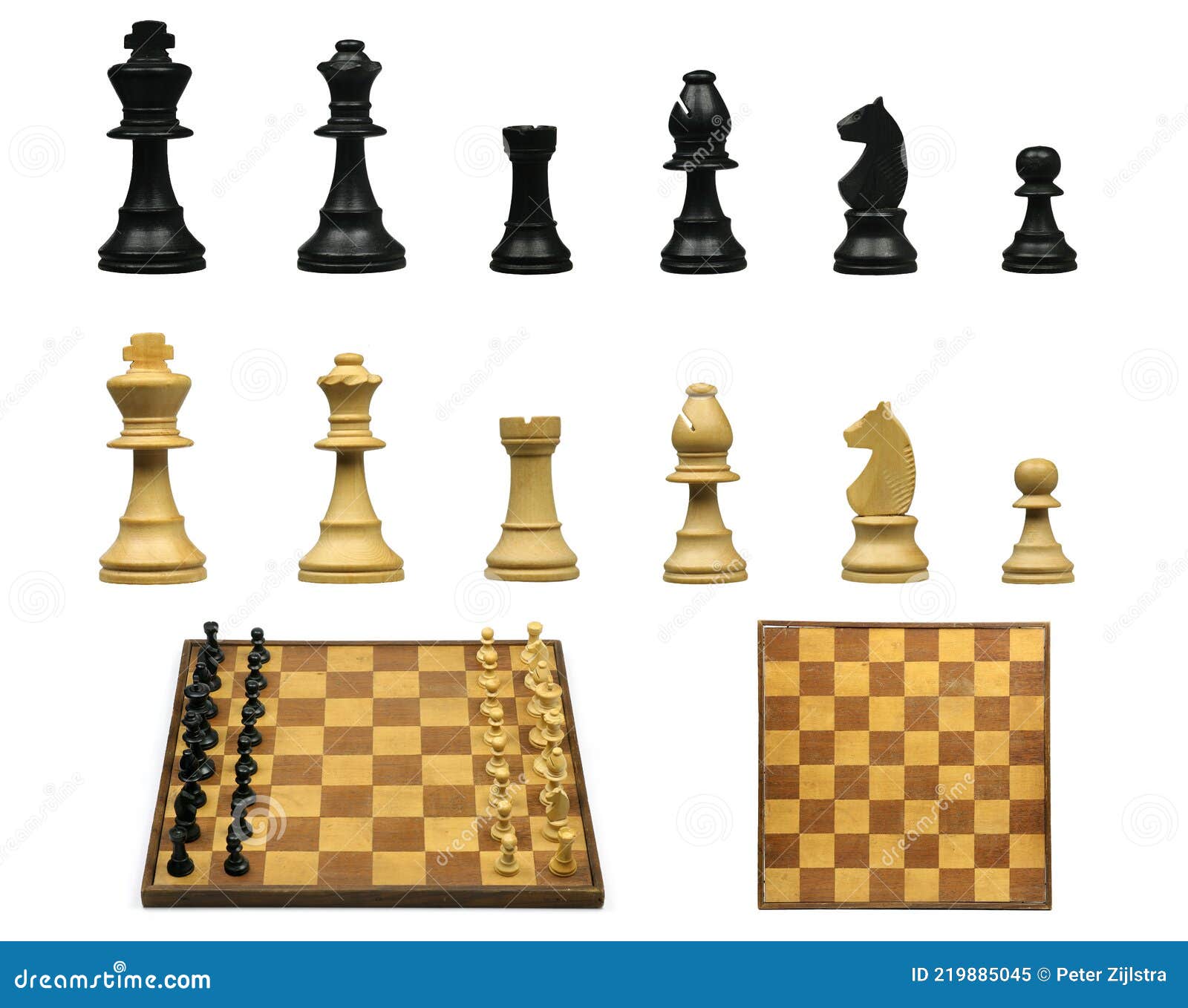 Chess Pieces and Some Complete Sets with Chess Boards Stock Image ...