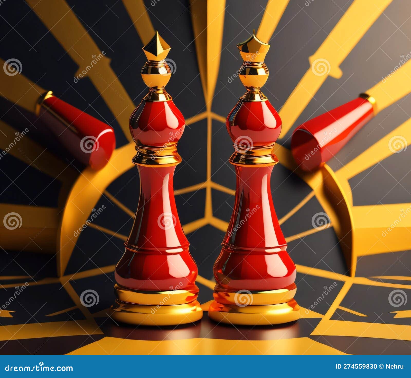 Chess Pieces, Strategy Planing Concept. Created with Generative AI ...