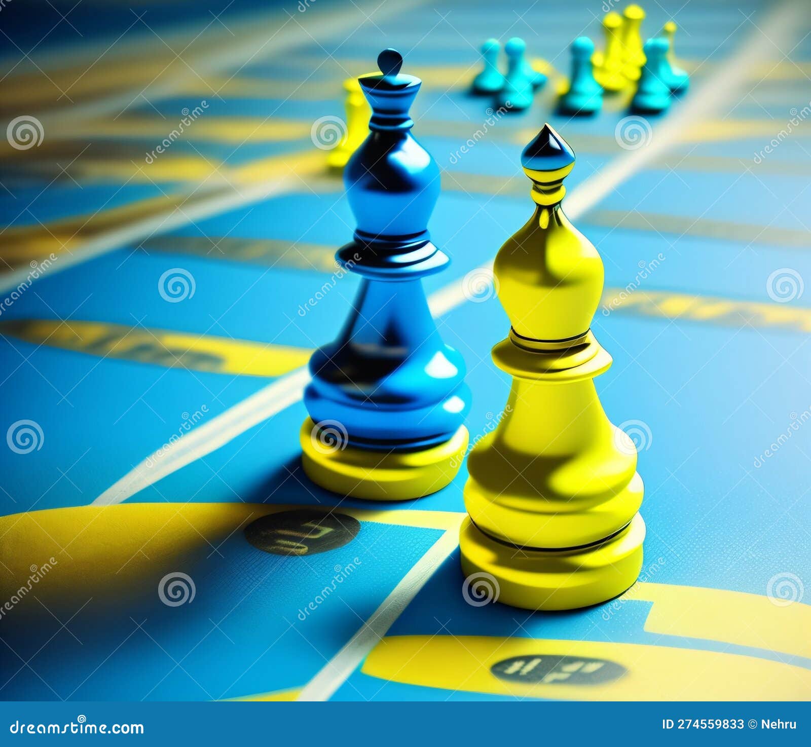Chess Pieces, Strategy Planing Concept. Created with Generative AI ...