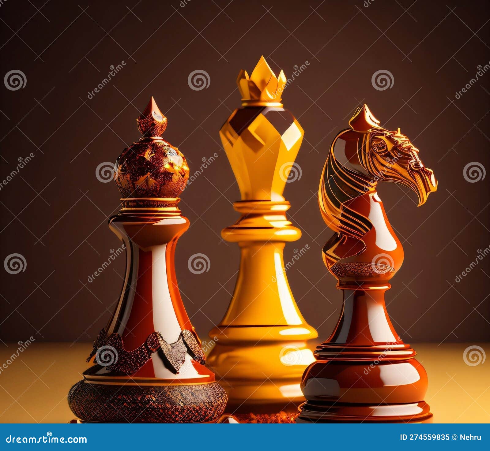 Chess Pieces, Strategy Planing Concept. Created with Generative AI ...