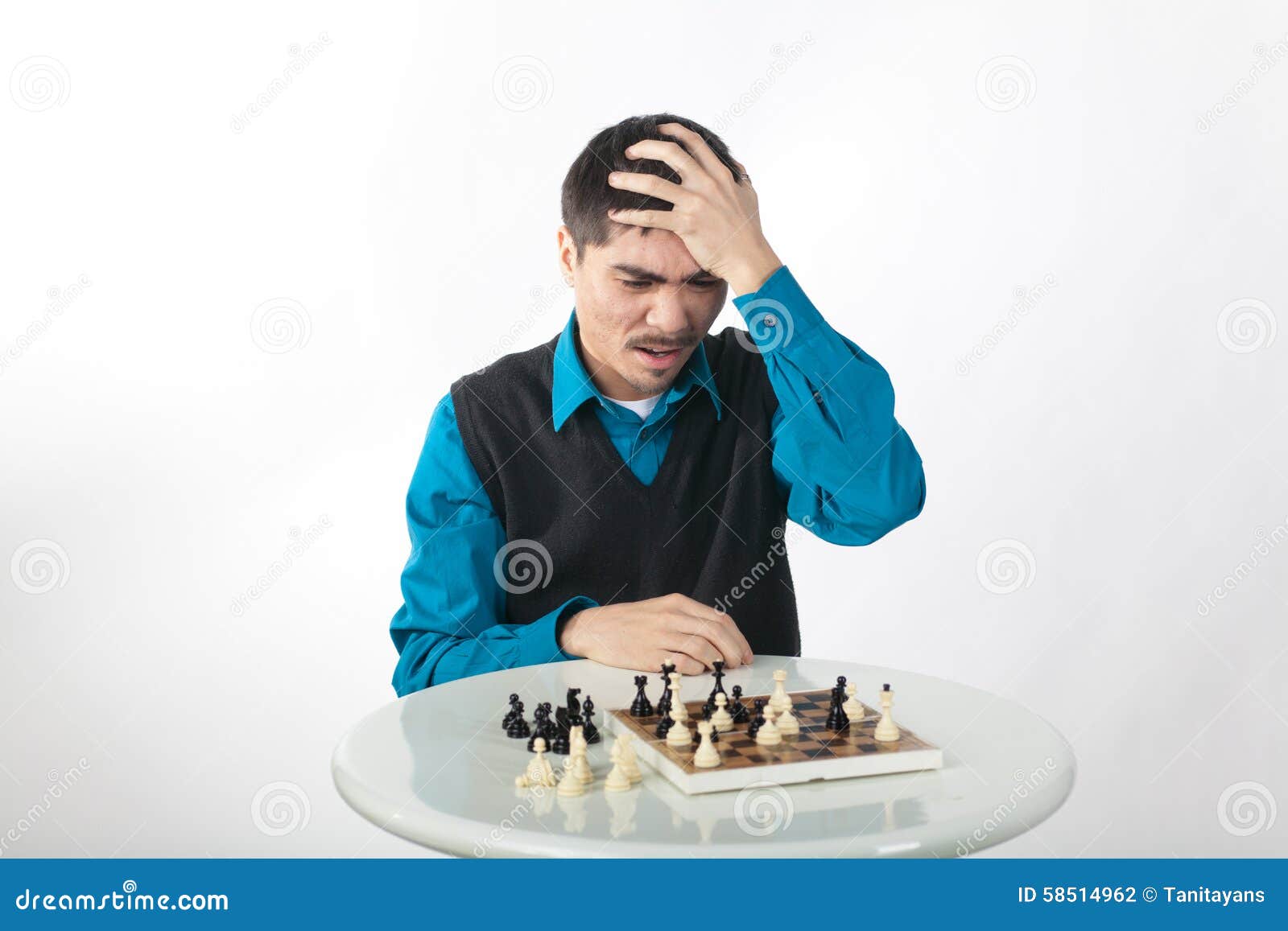 Chess Player is Losing in Emotions Stock Photo - Image of almaty ...