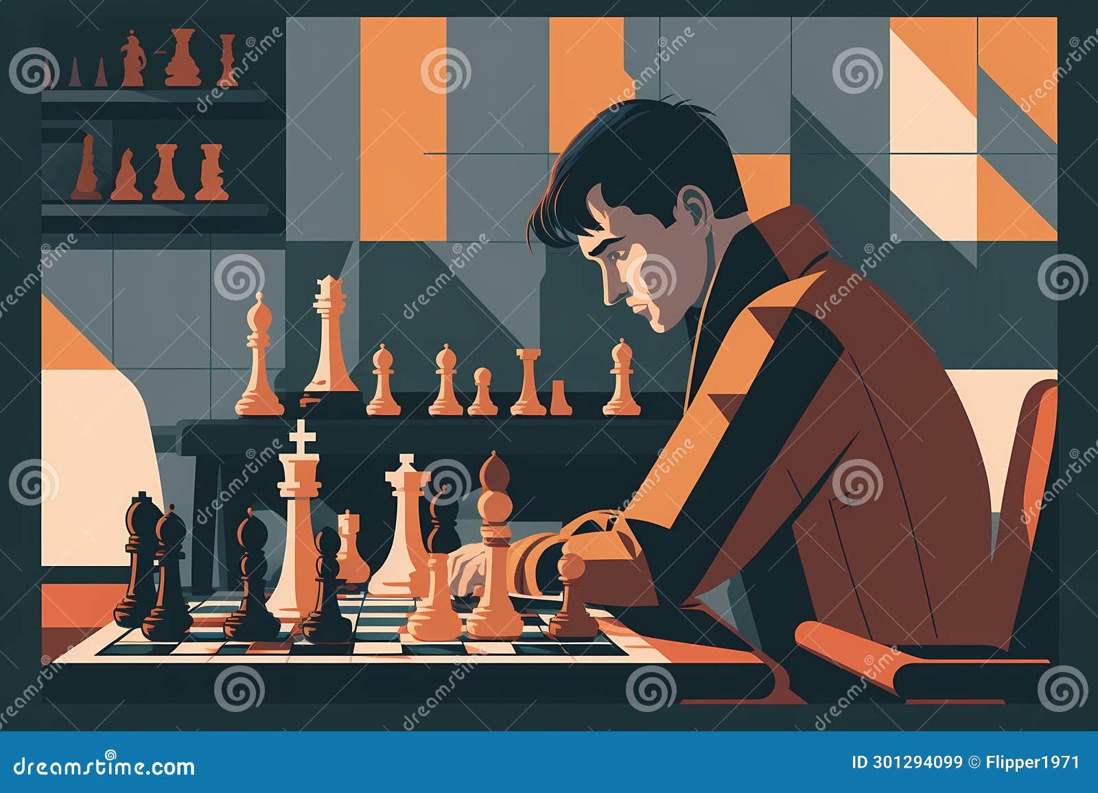 A Chess Player Thinks about His Move - a Conceptual Image on the Topic ...