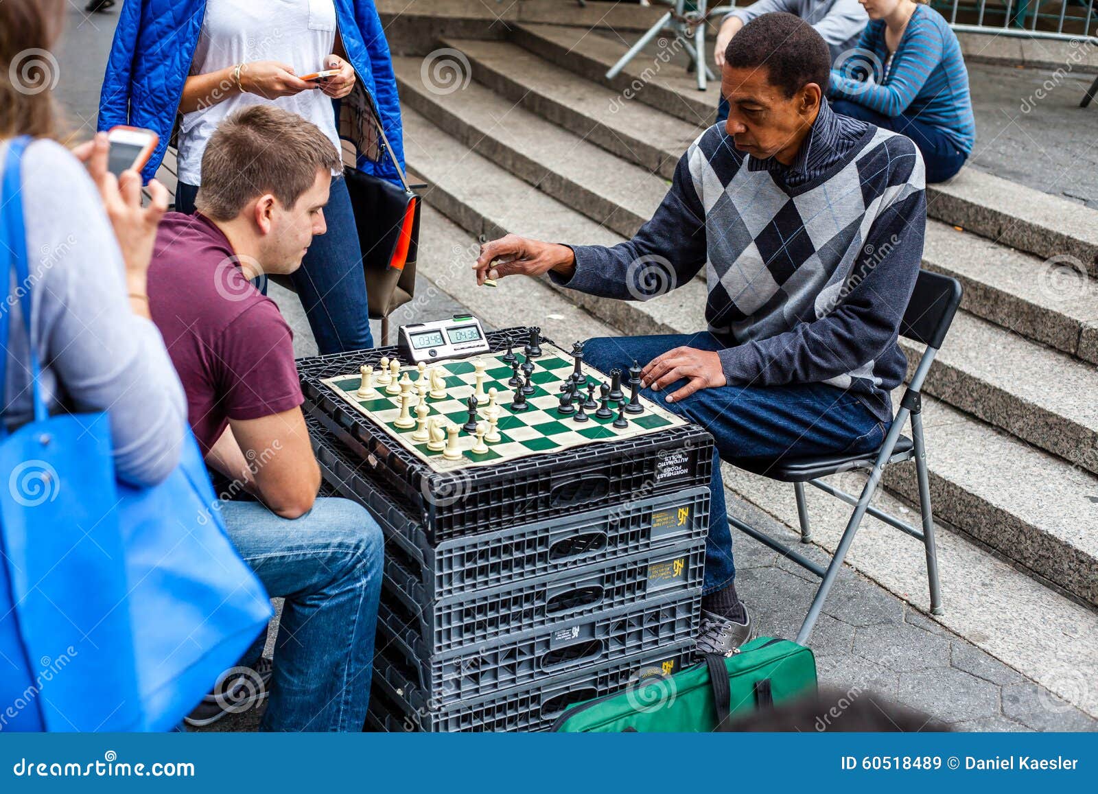 Chess Player at Union Square in New York Editorial Stock Image - Image ...