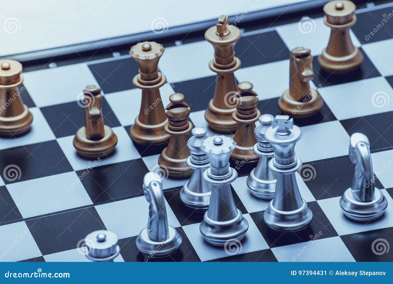 Chess Position for the Winners Stock Image - Image of black ...