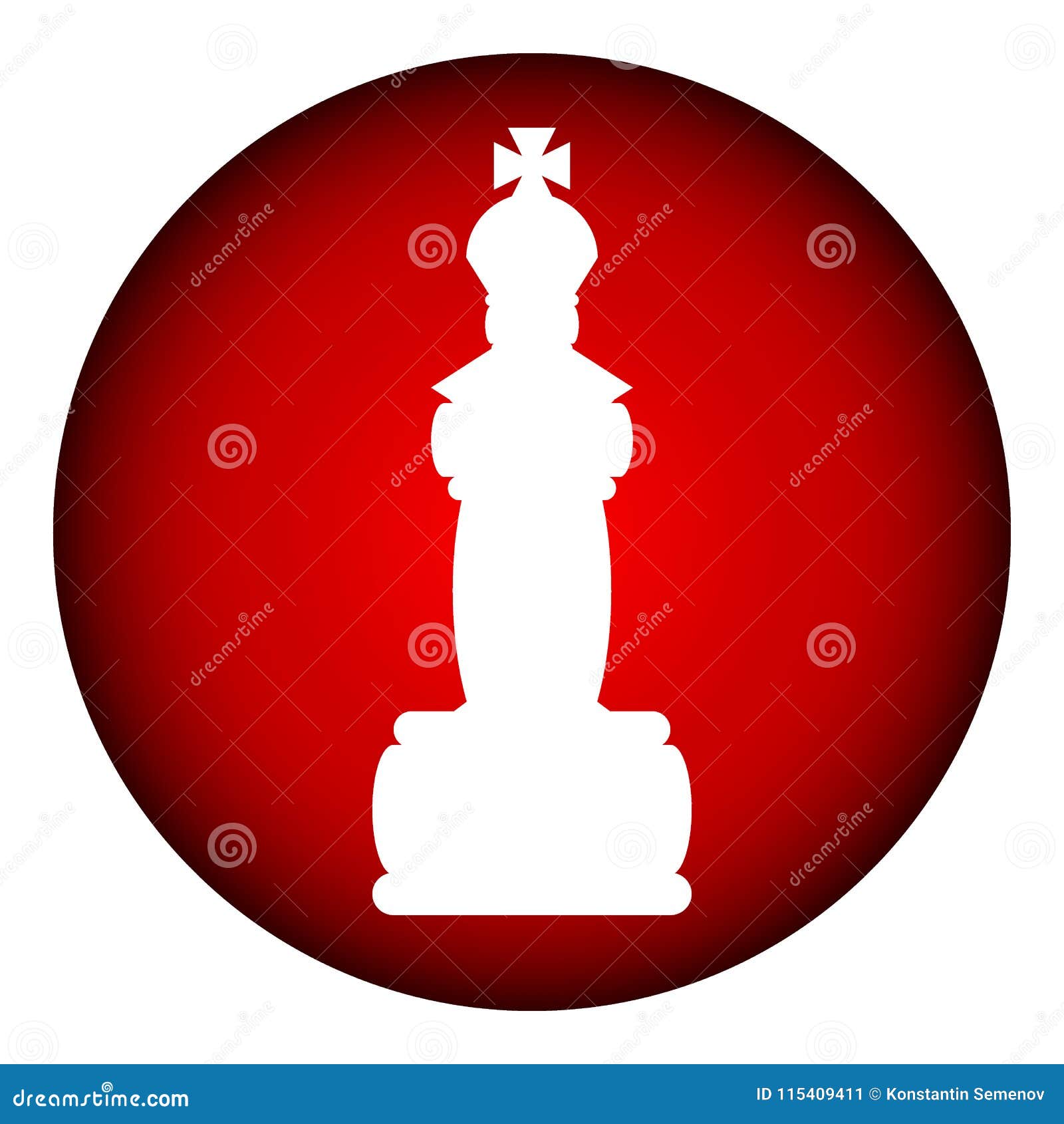 Chess queen icon. stock illustration. Illustration of gambit - 115409411