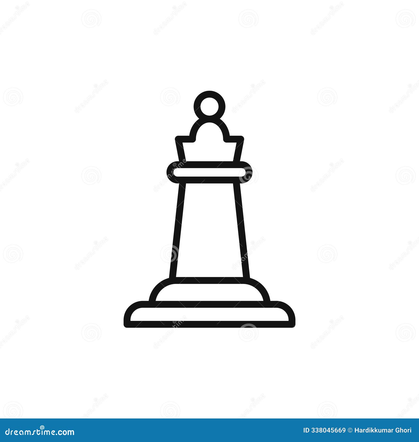 Chess Queen Icon Isolated on White Background Stock Vector ...