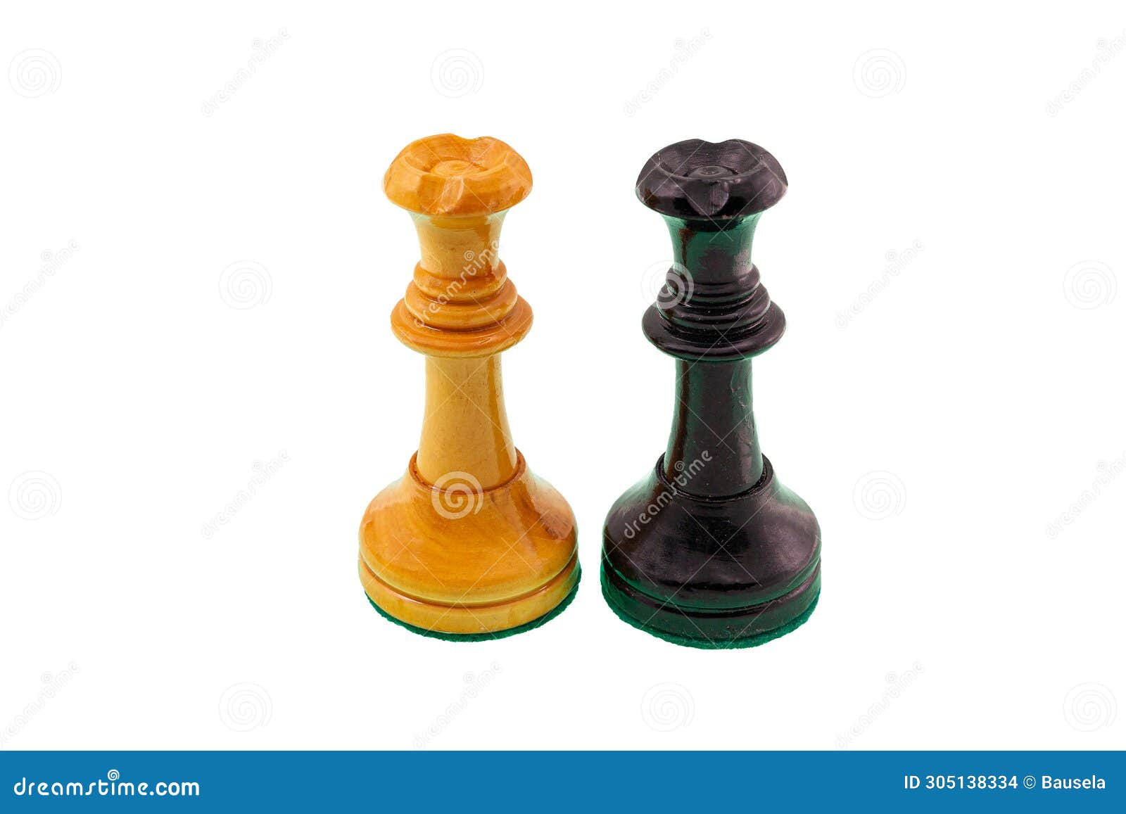 Chess Queens, Black and White, Side by Side Stock Photo - Image of ...