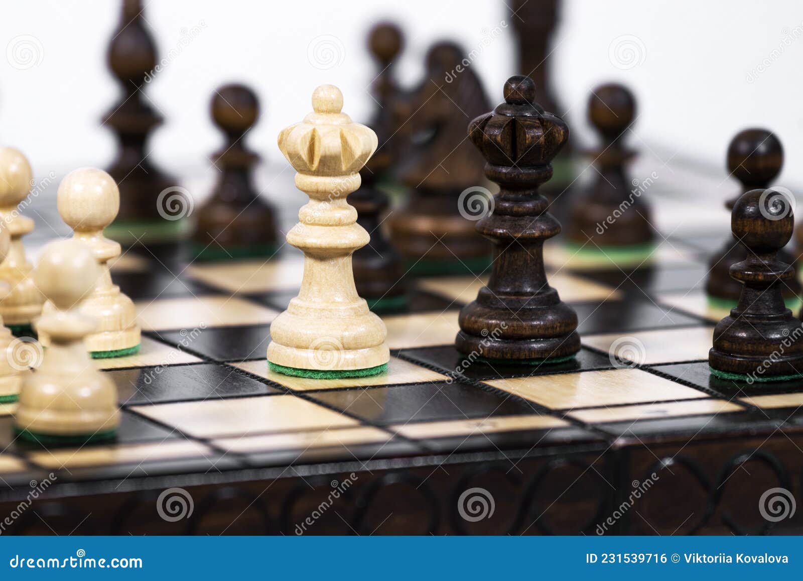Chess Queens. Game of Chess Stock Photo - Image of background, meeting ...