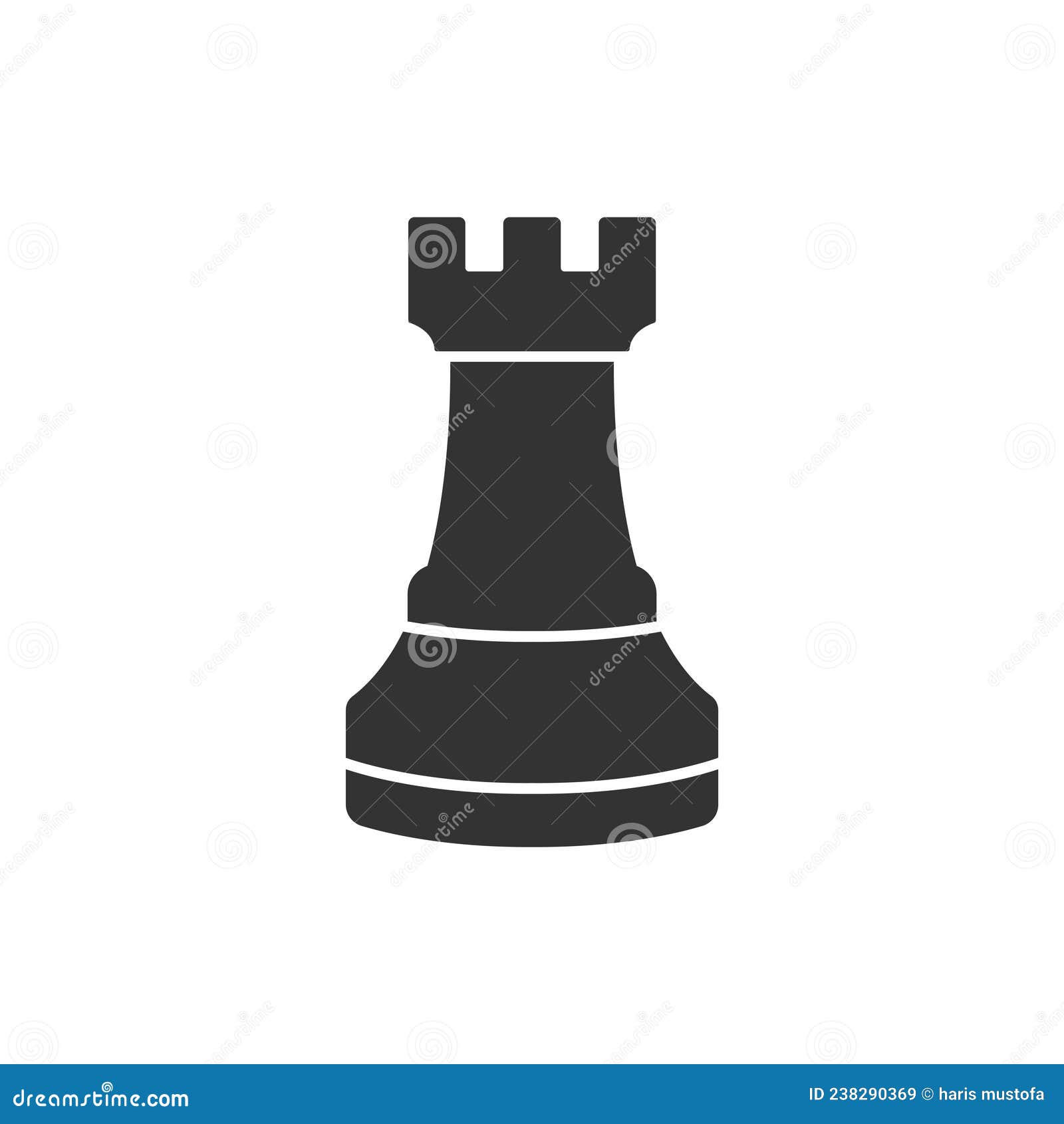 Chess Rook Icon Design Template Vector Isolated Stock Illustration ...