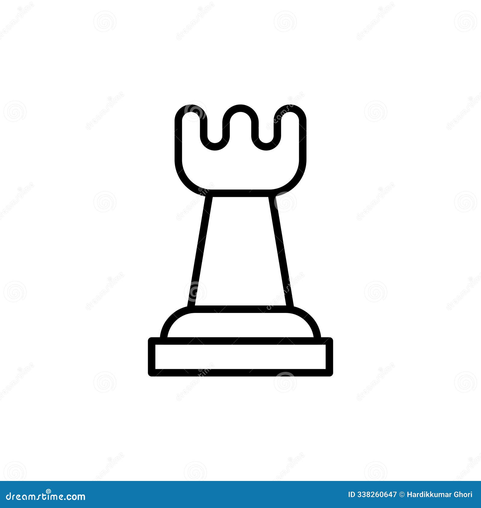 Rook Icon Vector. Trendy Flat Rook Icon From Startup Stategy And ...