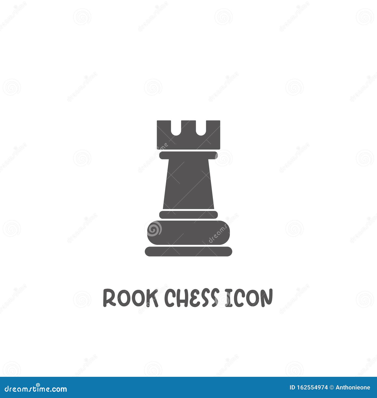 Chess Rook Piece Icon Simple Flat Style Vector Illustration Stock ...