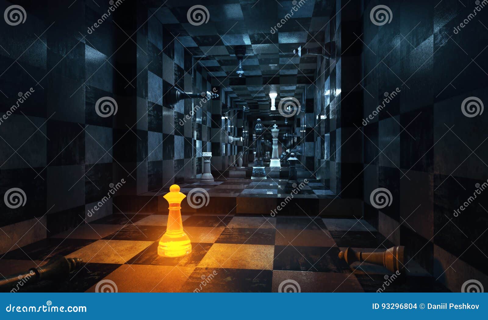 Chess room stock illustration. Illustration of decoration - 93296804