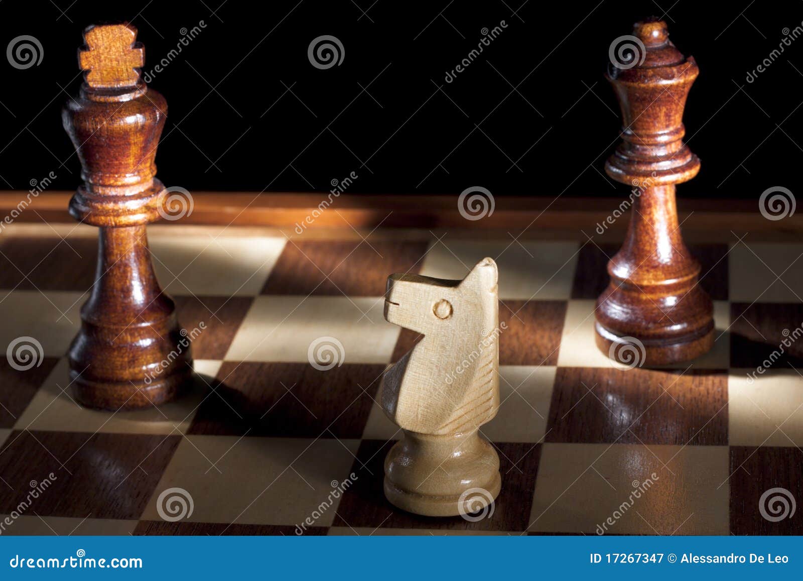 Chess, Royal Fork stock image. Image of queen, chess - 17267347