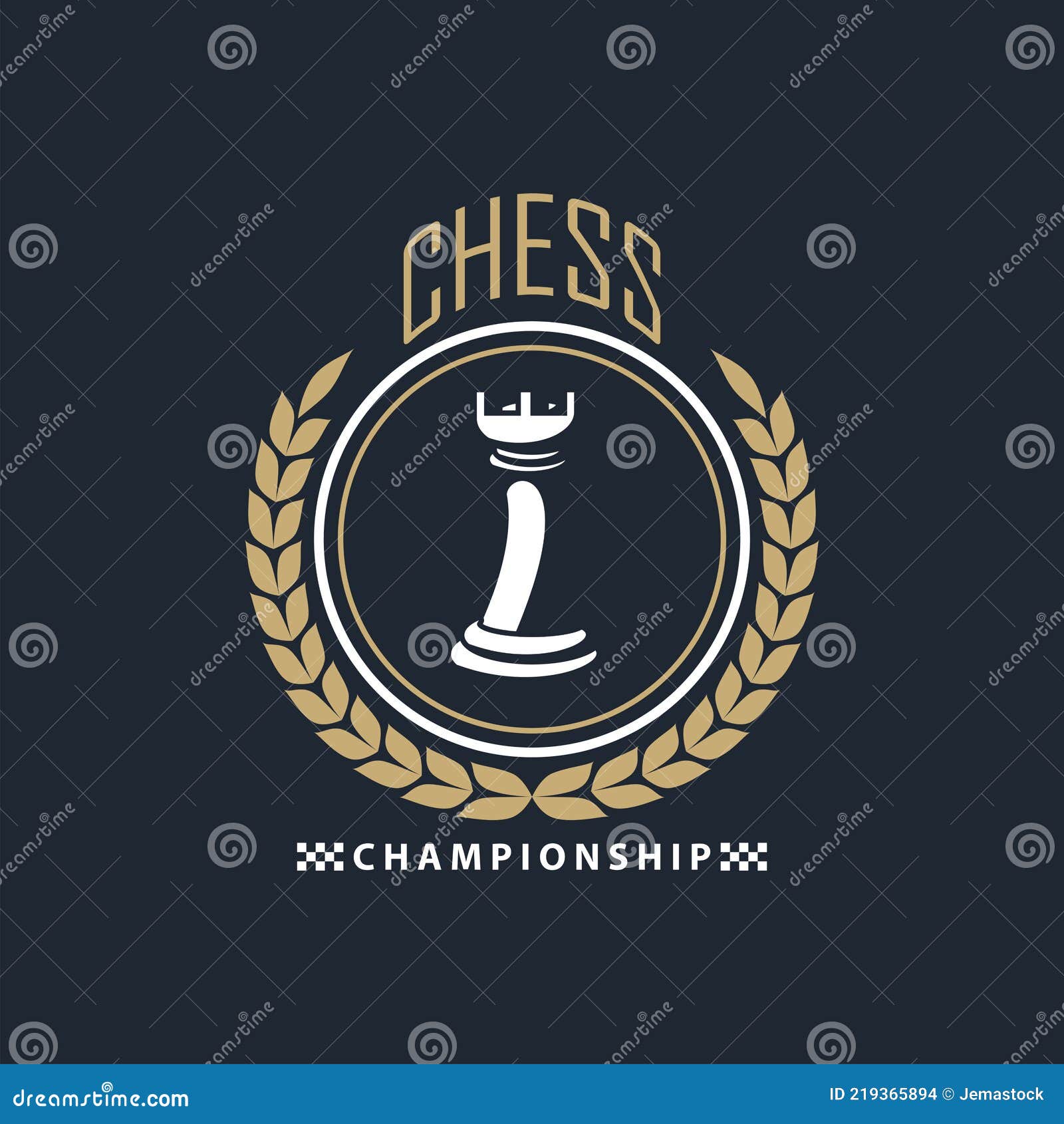 Chess rook seal stock vector. Illustration of game, simple - 219365894
