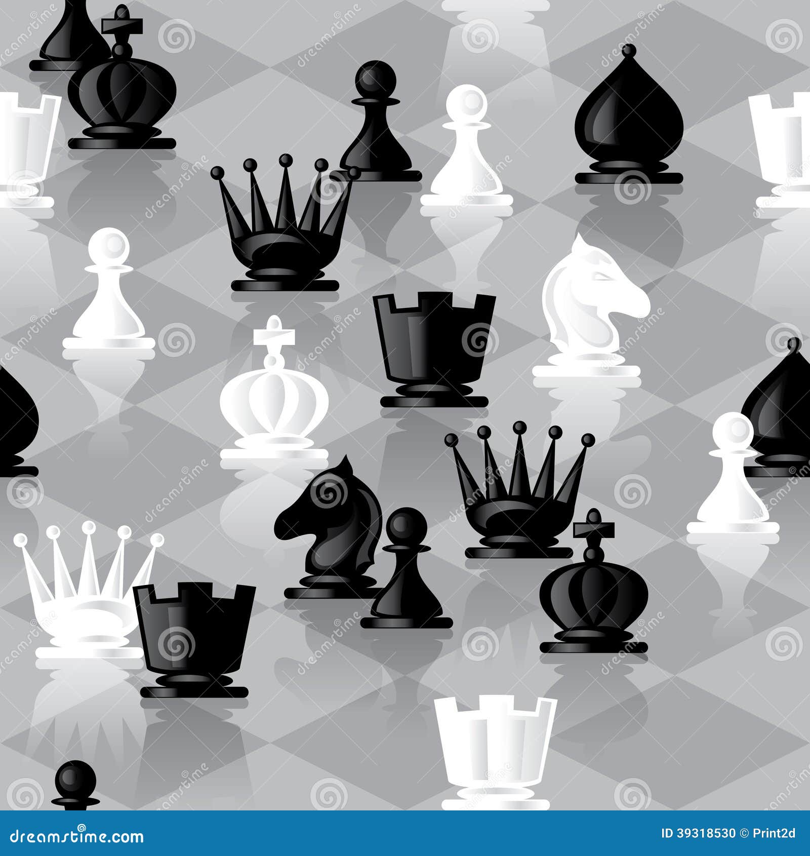 Chess seamless stock vector. Illustration of backgrounds - 39318530