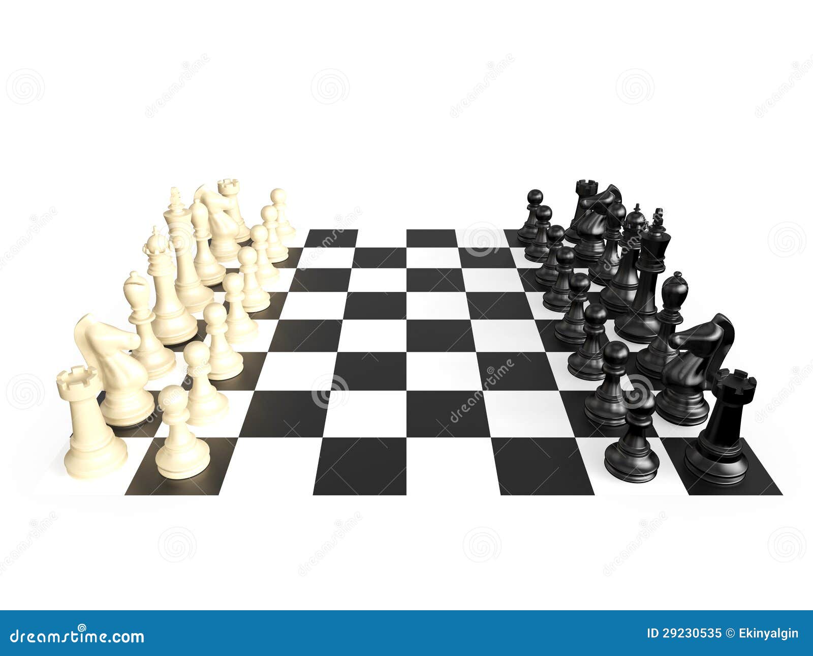 Chess Set and Board stock illustration. Illustration of realistic ...
