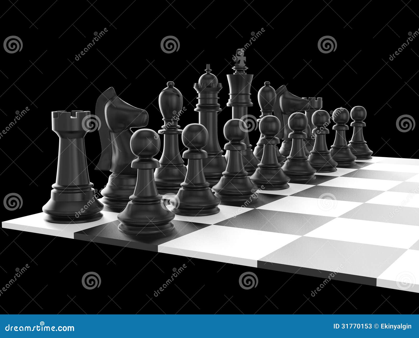Chess Set and Board stock illustration. Illustration of piece - 31770153