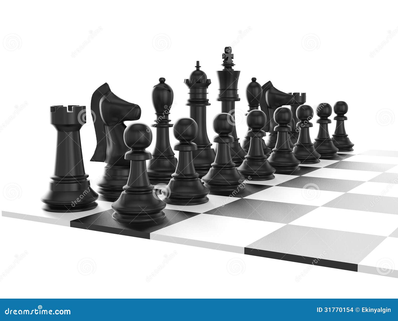 Chess Set and Board stock illustration. Illustration of shiny - 31770154