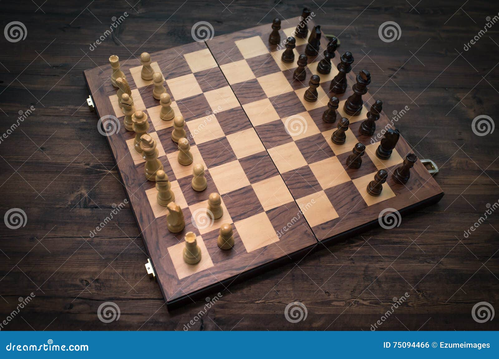 Chess Set Up Beginning stock photo. Image of beginning - 75094466