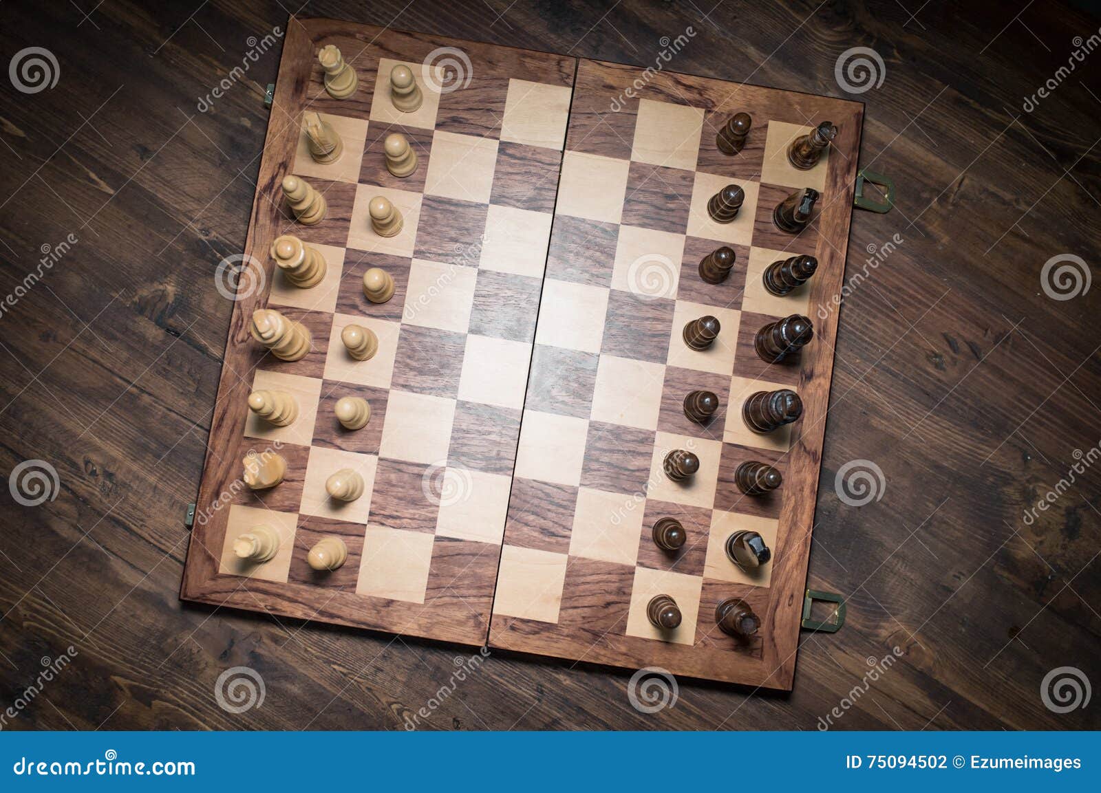 Chess Set Up Beginning stock photo. Image of german, setup - 75094502