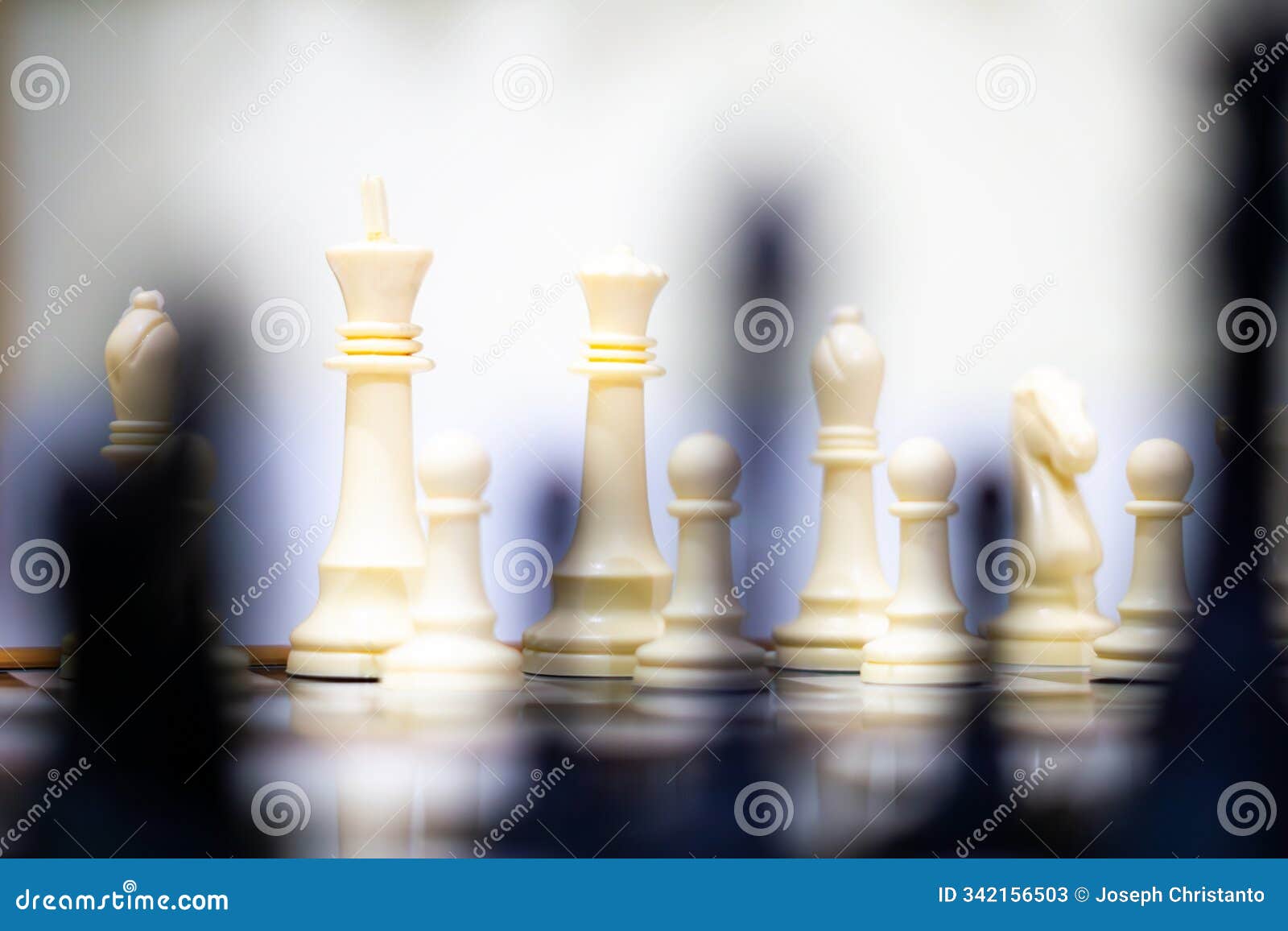 Chess Setup Close Up - Strategy and Logical Play Illustrated Stock ...