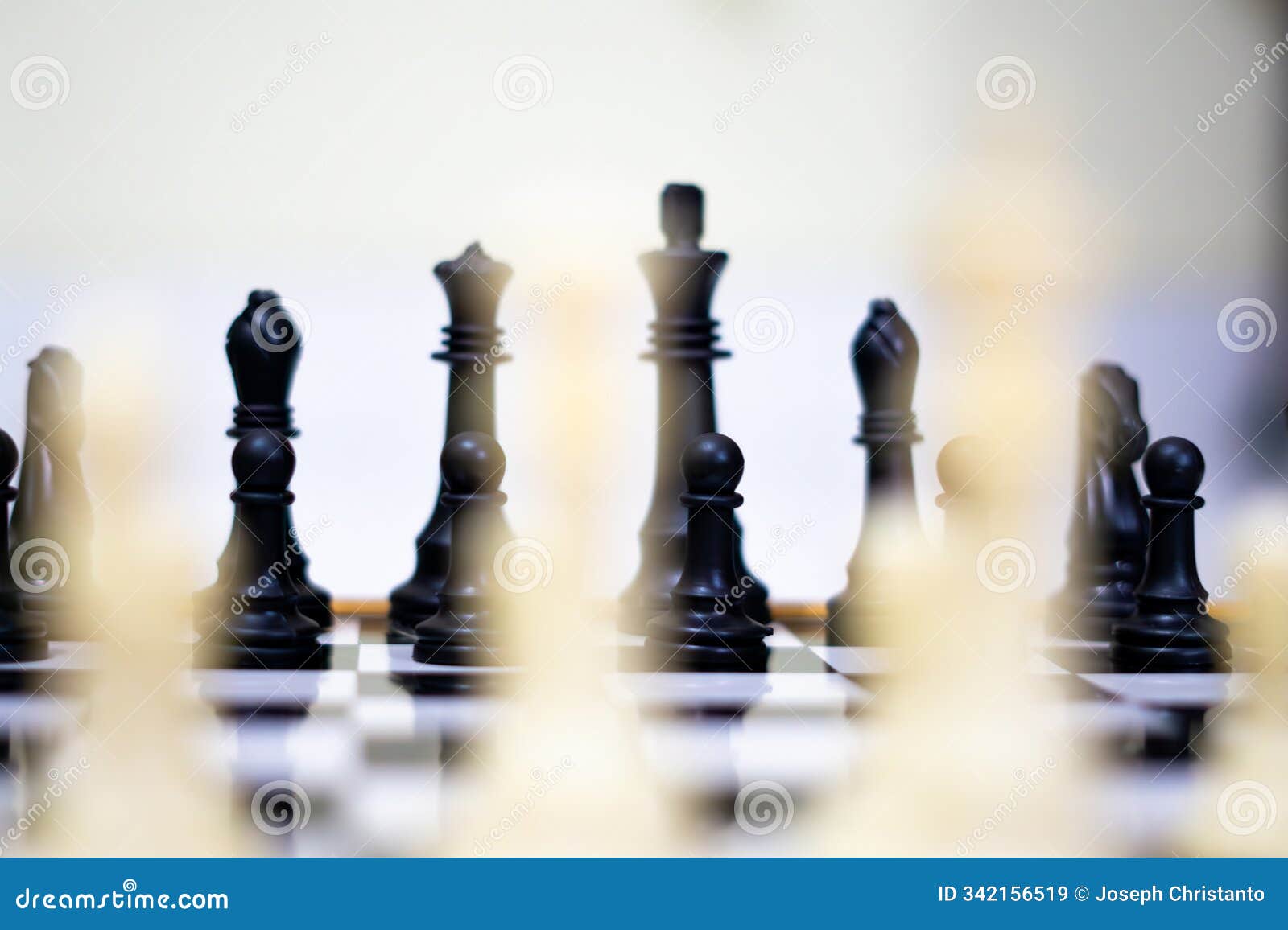 Chess Setup Close Up - Strategy and Logical Play Illustrated Stock ...