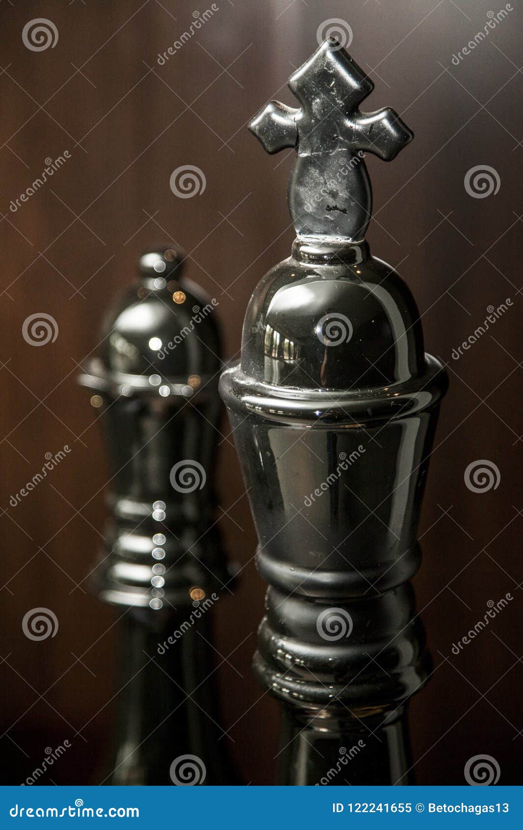 Chess Setup on Dark Background Stock Image - Image of decor, chess ...