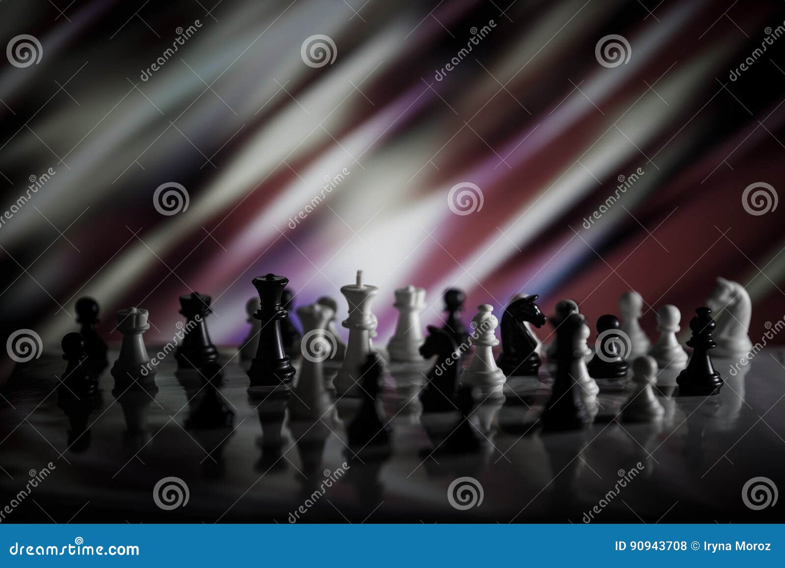 Chess Strategy Concept is on the Bright Background Stock Photo - Image ...