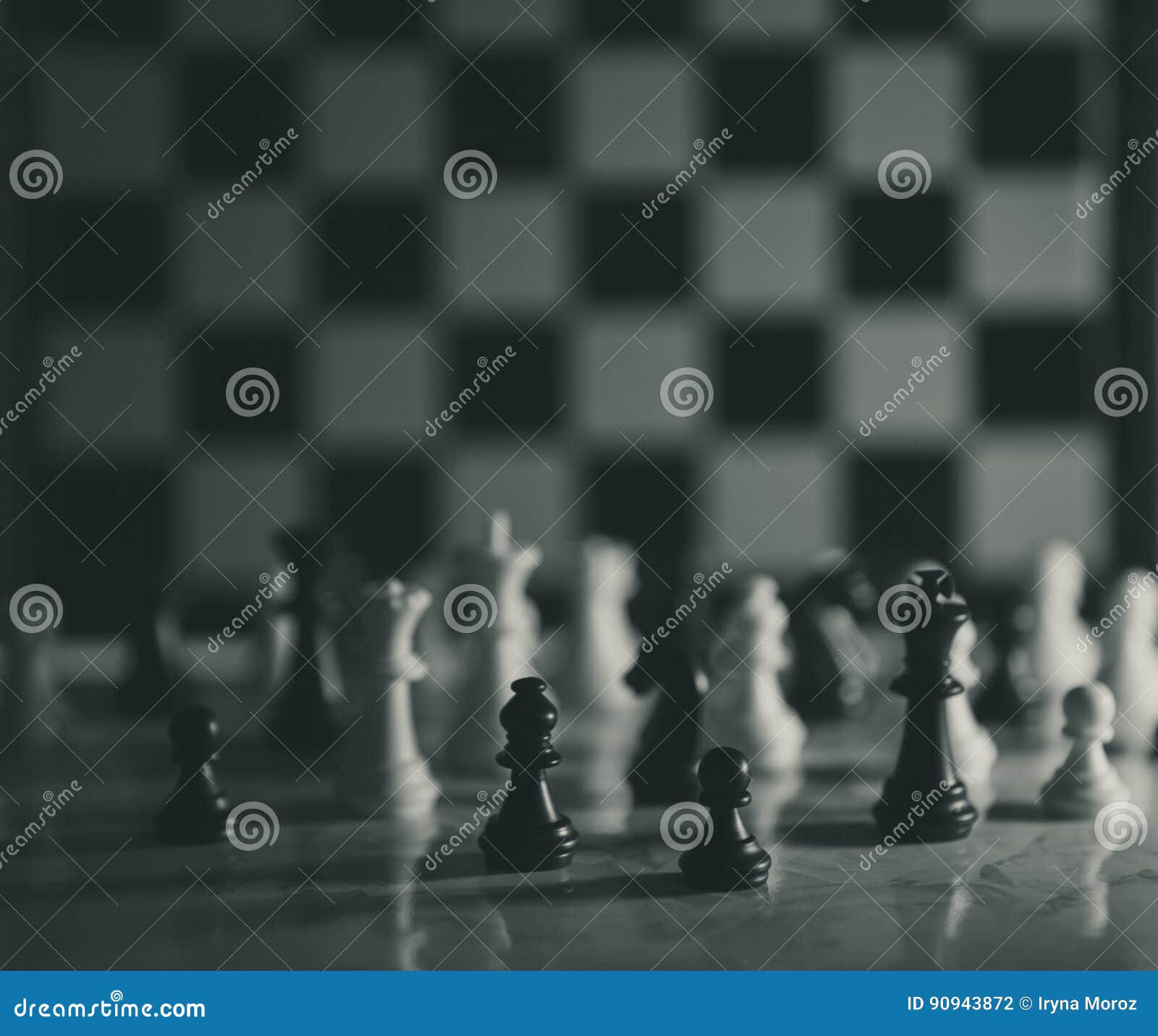 Chess Strategy Concept is on the Bright Background Stock Photo - Image ...