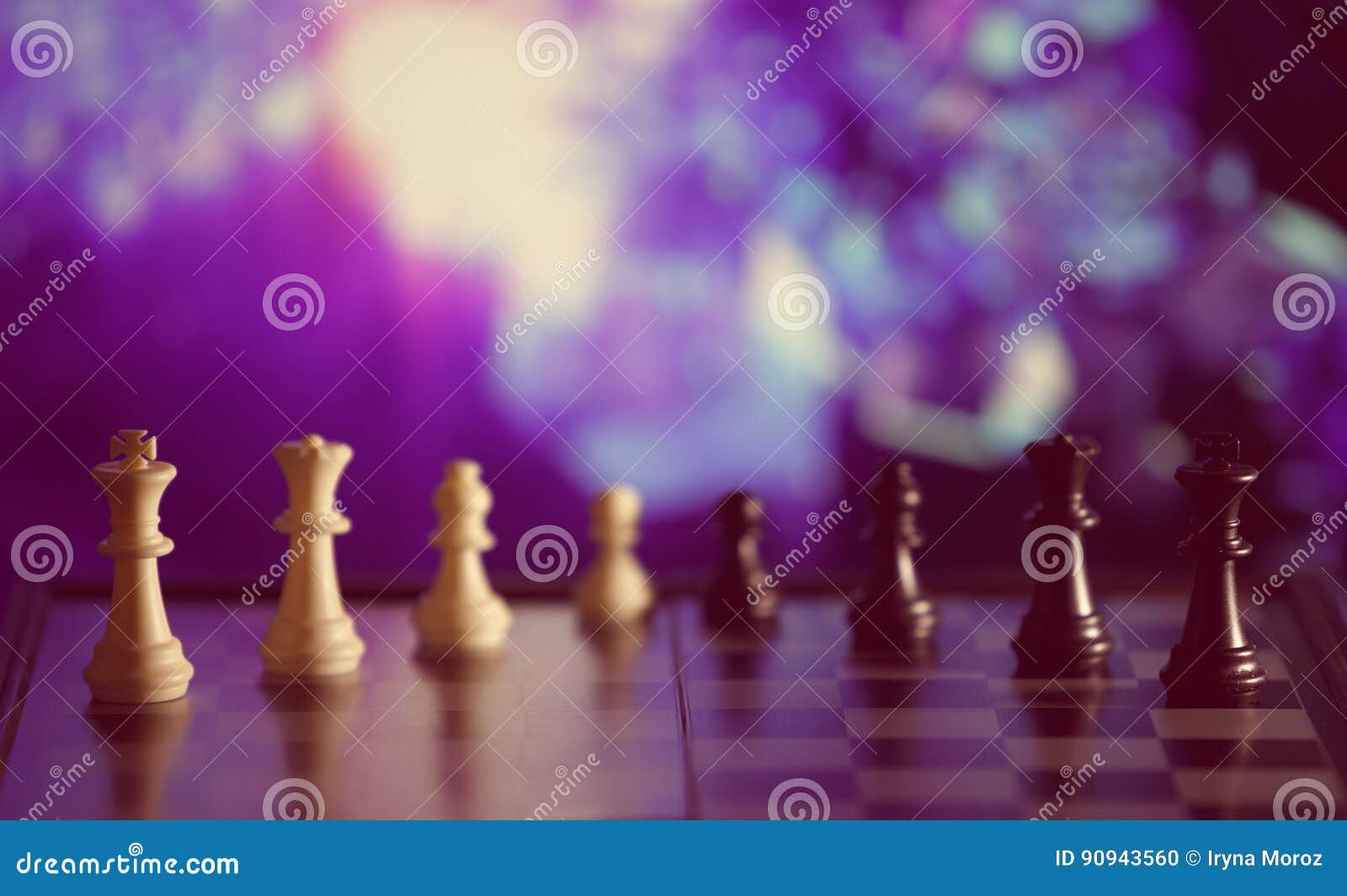 Chess Strategy Concept is on the Bright Background Stock Photo - Image ...
