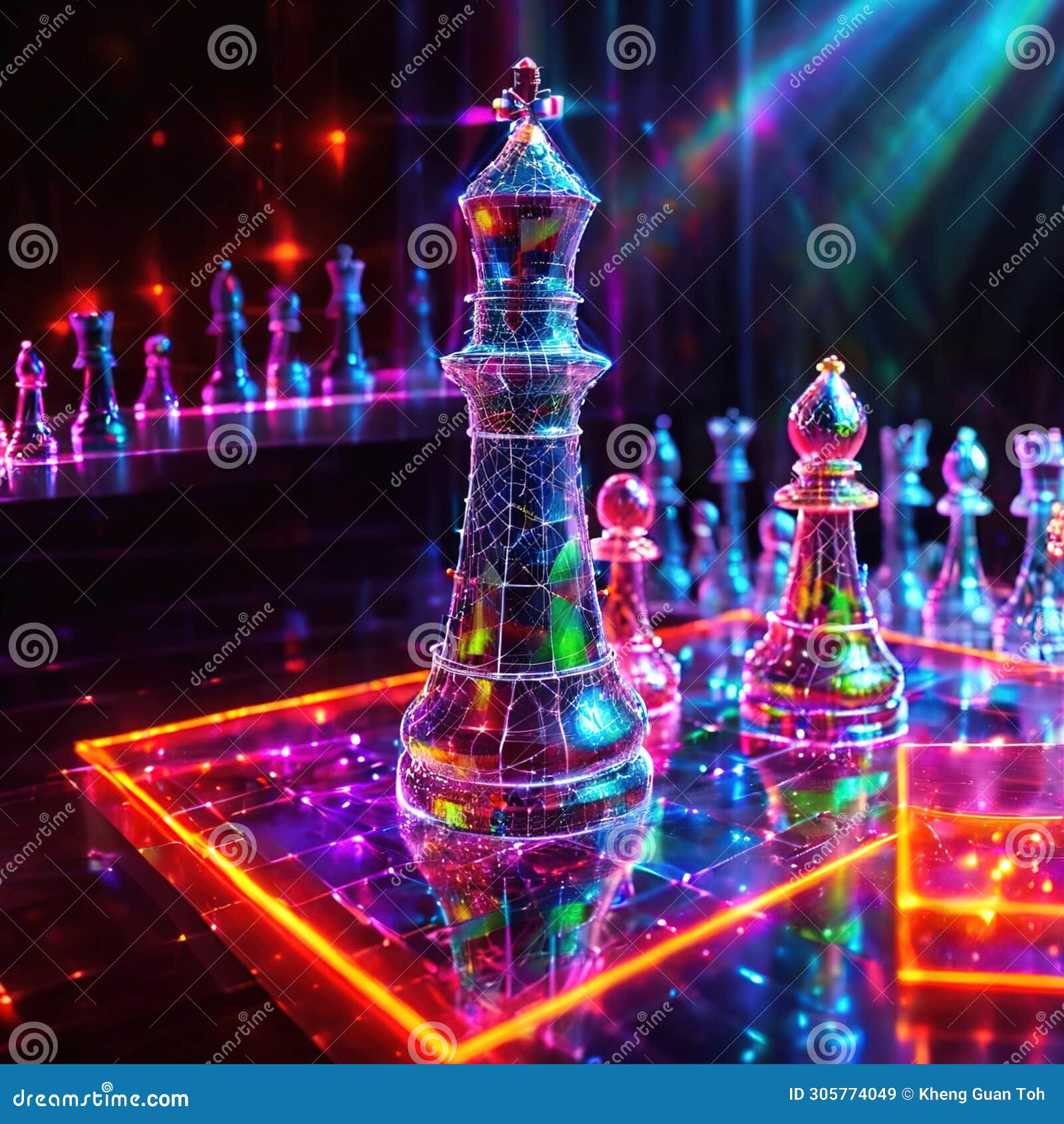 Chess Strategy Game, Virtual Digital Online Representation, Virtual ...