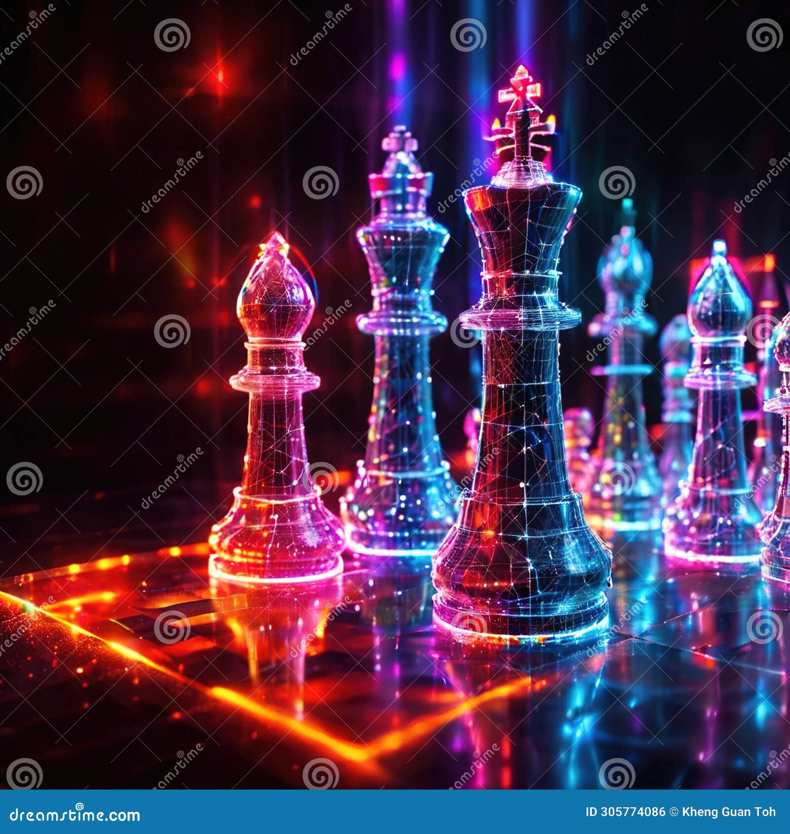 Chess Strategy Game, Virtual Digital Online Representation, Virtual ...